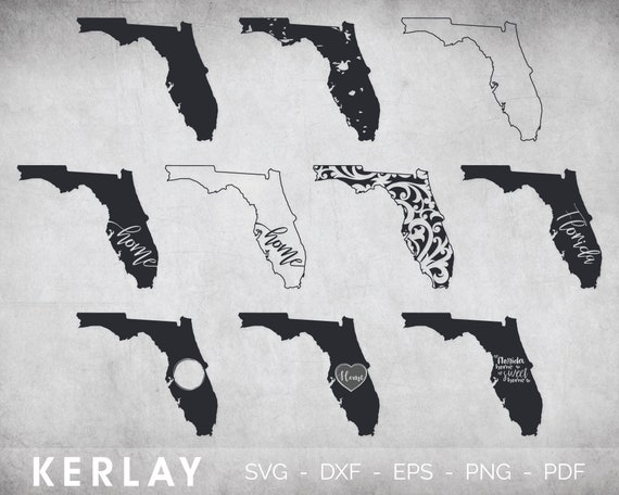 Florida SVG Bundle Instant Download Commercial Use | Etsy