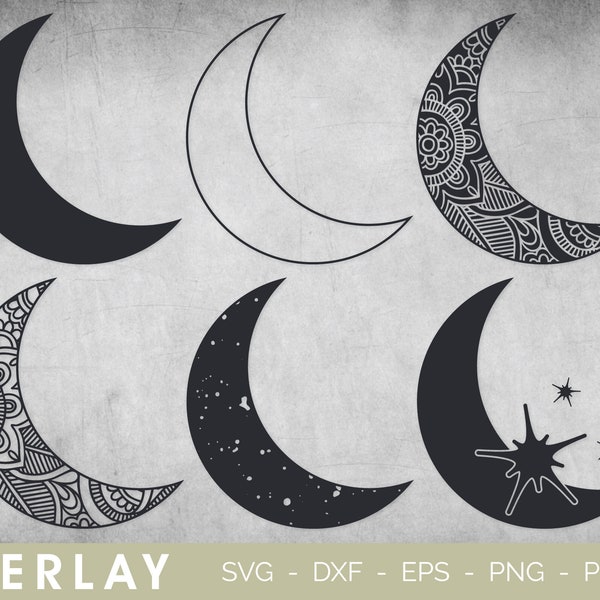 Moon Zentangle - Etsy