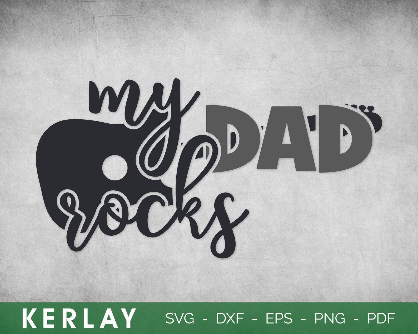 My Dad Rocks SVG instant download commercial use | Etsy