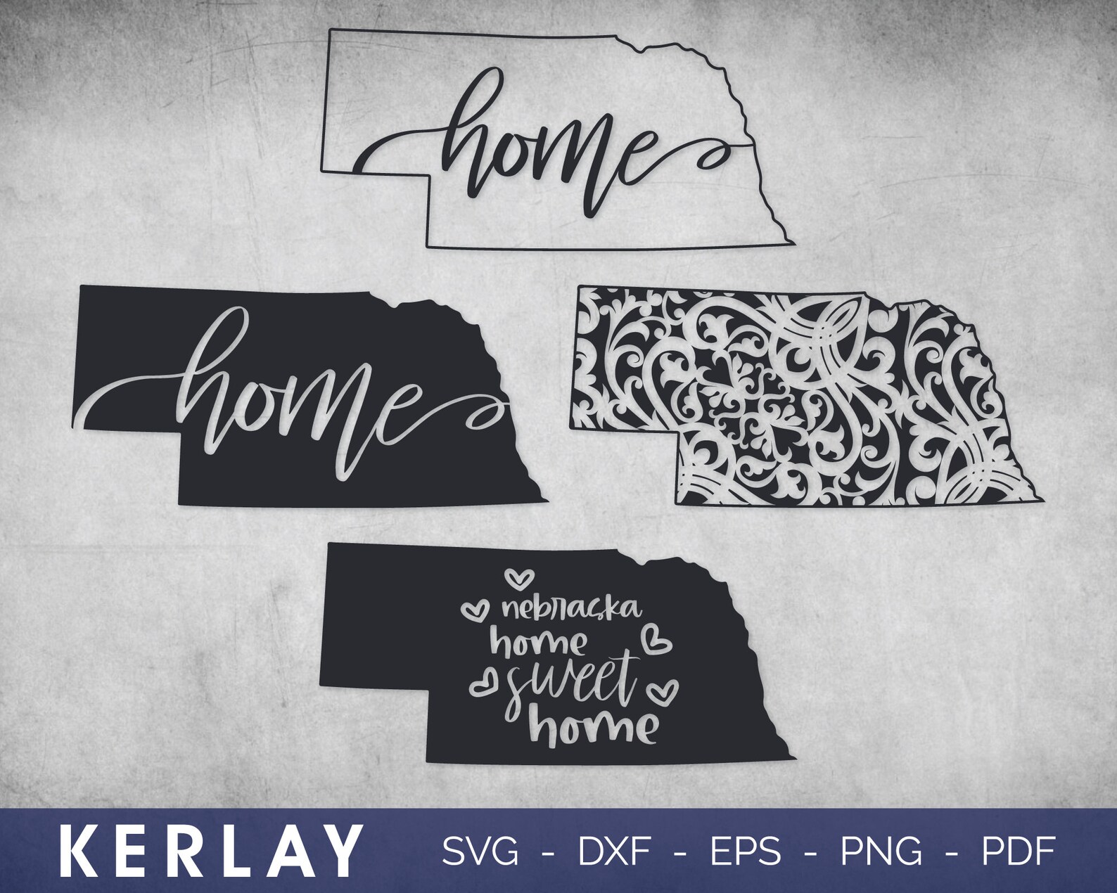 Nebraska State SVG Bundle Nebraska SVG Bundle Distressed - Etsy