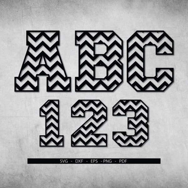 Monogram Chevron - Etsy