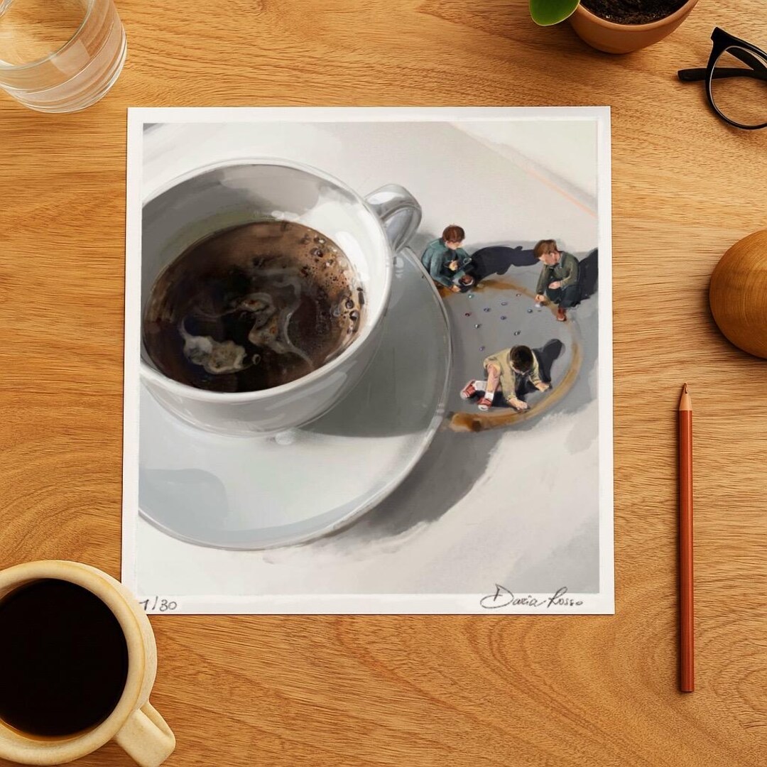 Limited Edition Whimsical Food Art Print: “in Praise of a Simple Life ...