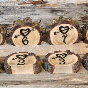 Wedding Rustic Table Numbers Rustic Centerpieces Wedding Table Numbers ...