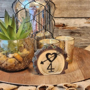 Wedding Rustic Table Numbers Rustic Centerpieces Wedding Table Numbers ...