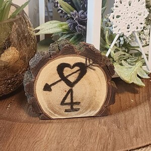 Wedding Rustic Table Numbers Rustic Centerpieces Wedding Table Numbers ...
