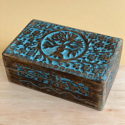 Tree of Life Decorative Scrollwork Box - Etsy