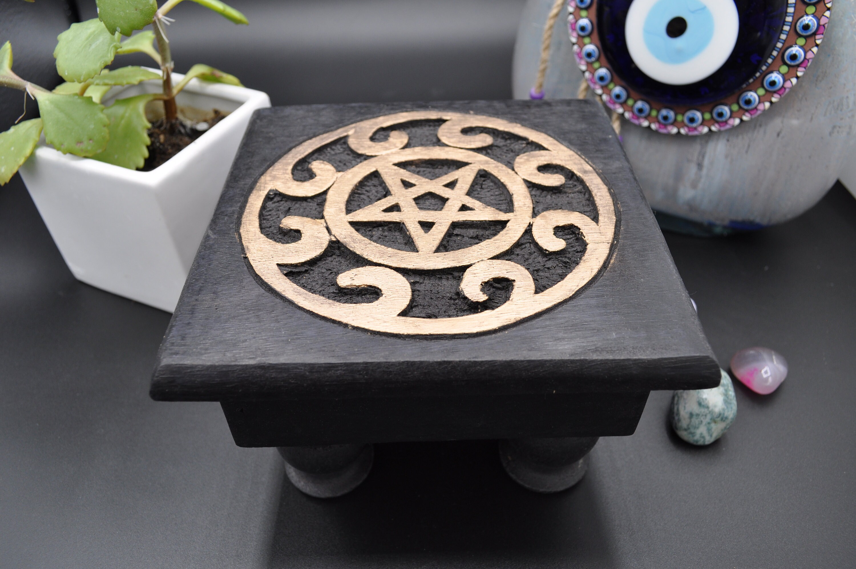 Pentagram Altar Table-Wooden Pentagram Altar Table-Wiccan | Etsy