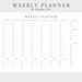Weekly Planner, A3 Printable, Productivity, Minimalist, Clean, Elegant ...