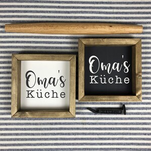 German Farmhouse Kitchen Sign for Oma's Küche Wall Decor Germany Home ...