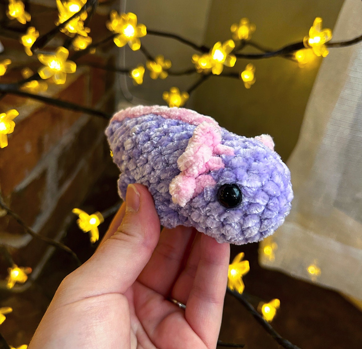 Baby Axolotl Crochet Plush Stuffed Animal Plush Amigurumi Baby Axolotl ...