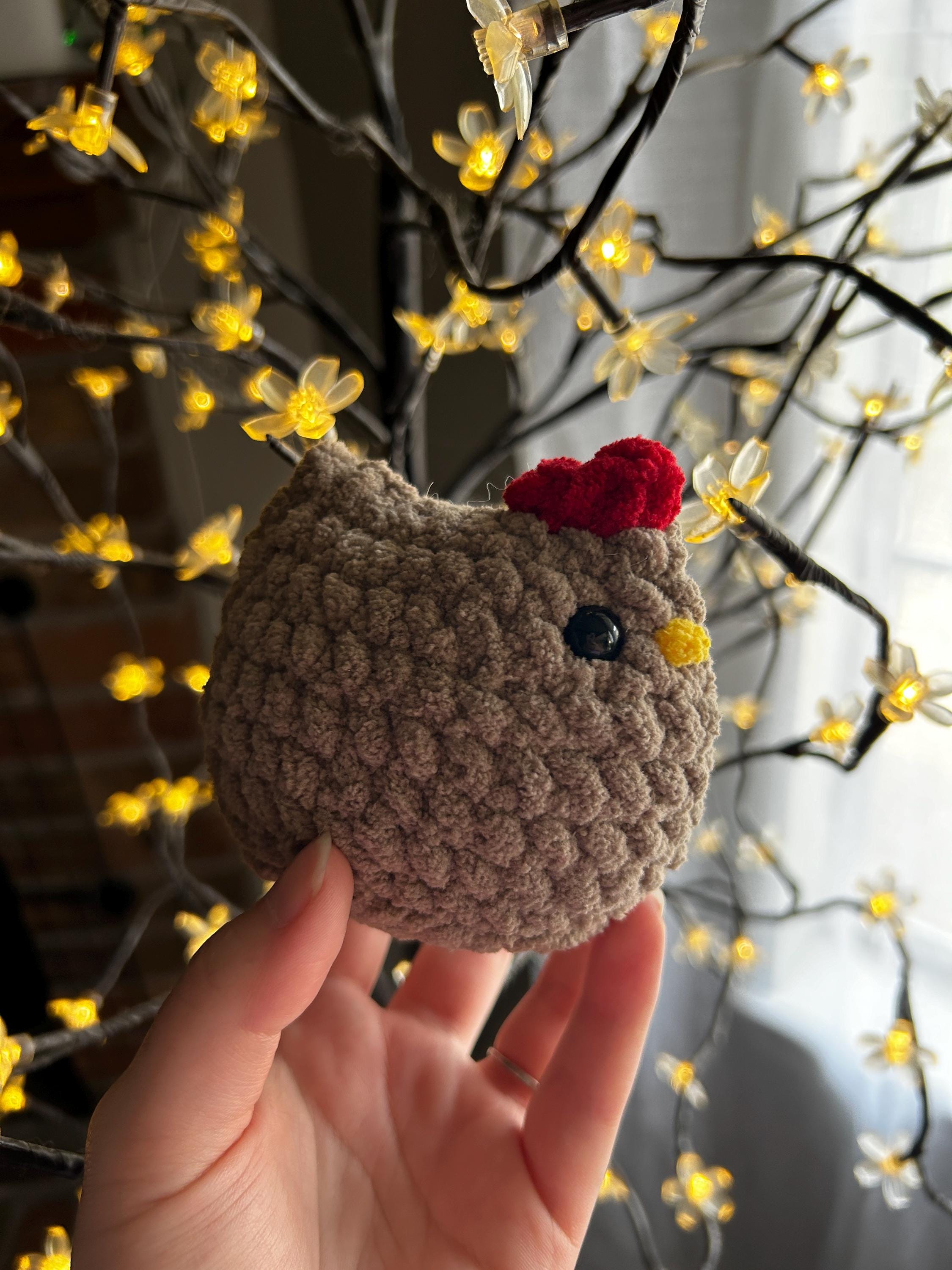 Baby Chicken Crochet Plush Stuffed Animal Plush Amigurumi Chicken Plush ...
