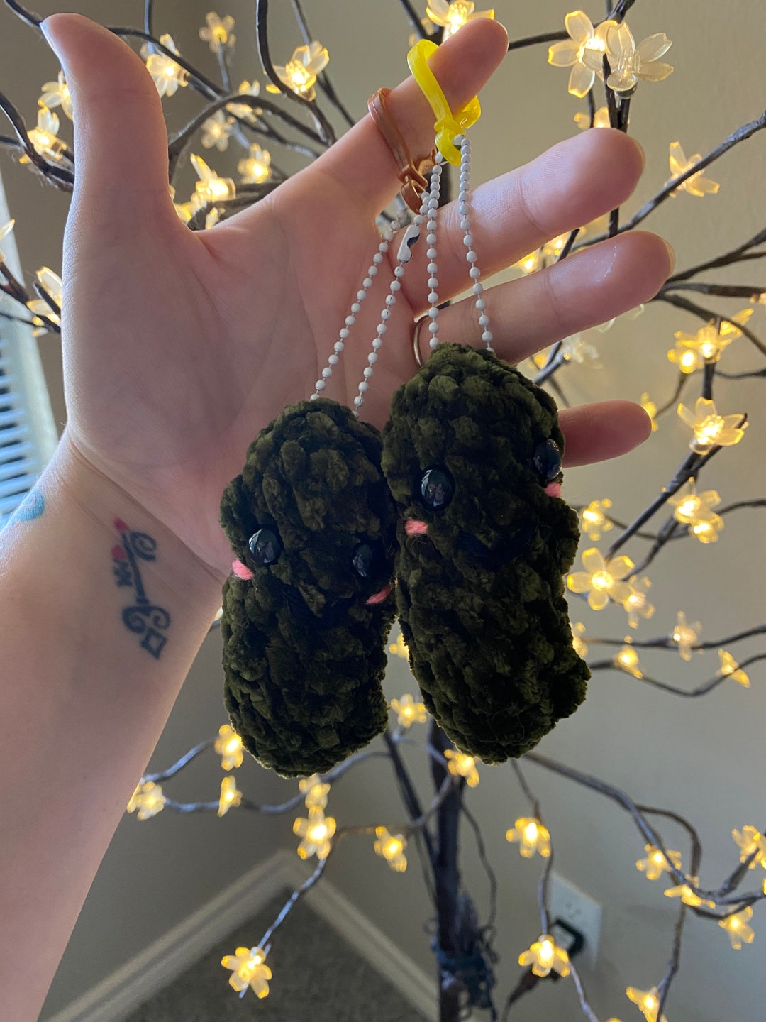 Mini Pickle Keychain | Crochet Plush | Stuffed Animal | Plush ...