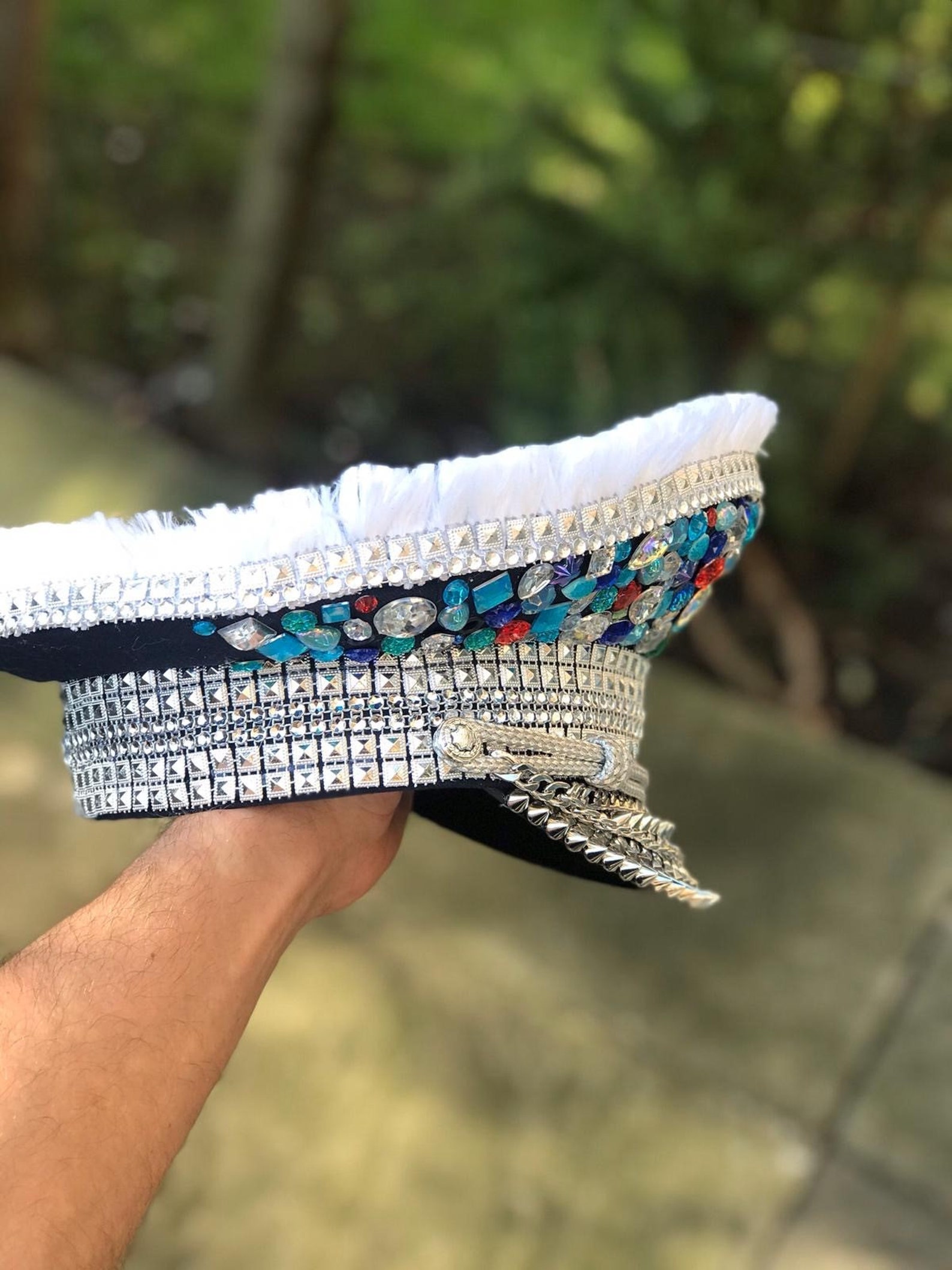 Ukraine Military Mermaid Vintage Hat With Crystals - Etsy