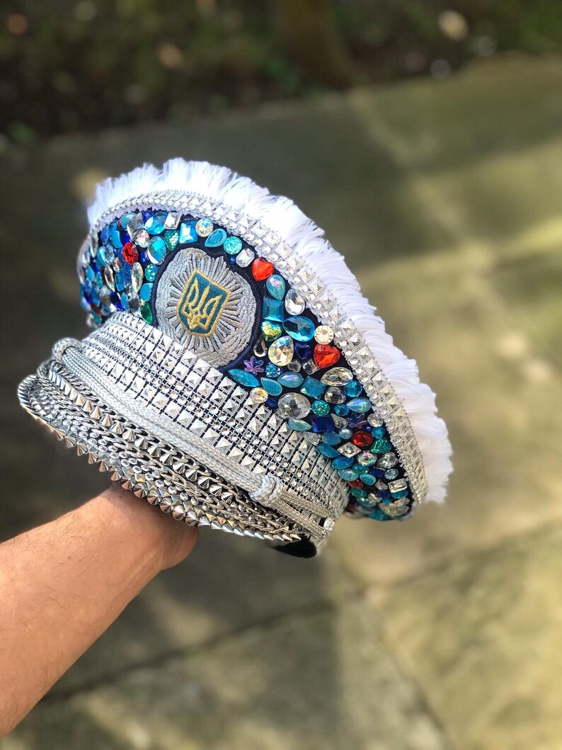 Ukraine Military Mermaid Vintage Hat With Crystals - Etsy