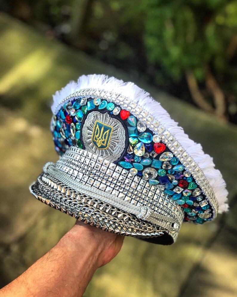 Ukraine Military Mermaid Vintage Hat With Crystals - Etsy