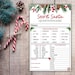 Christmas Secret Santa Exchange Questionnaire & Sign up Sheet ...