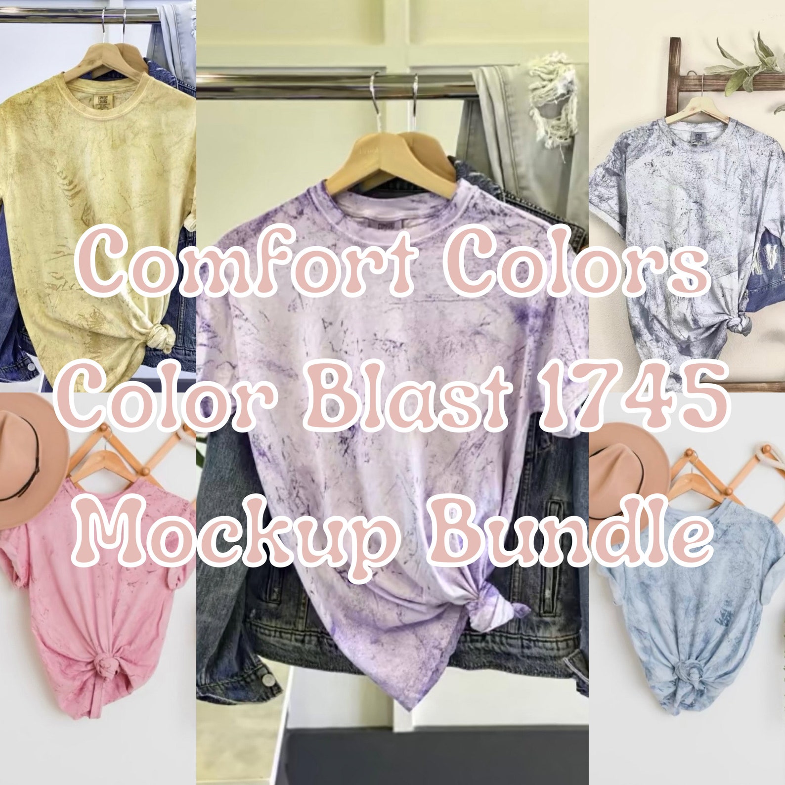 Comfort Colors Color Blast Mock up Bundle Comfort Colors Colorblast ...