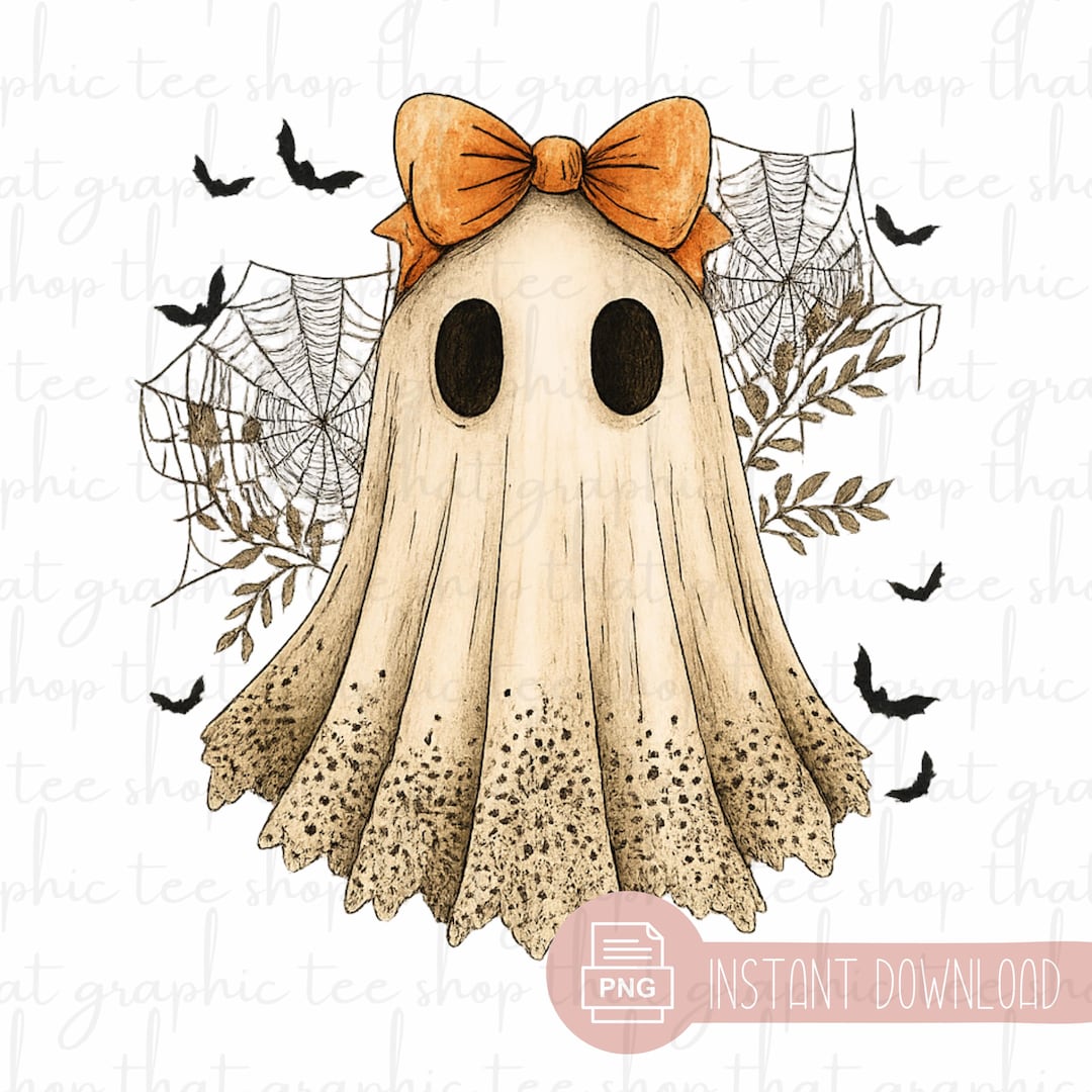 Lace Ghost PNG, Spooky Season Digital Download, Halloween Best Seller ...