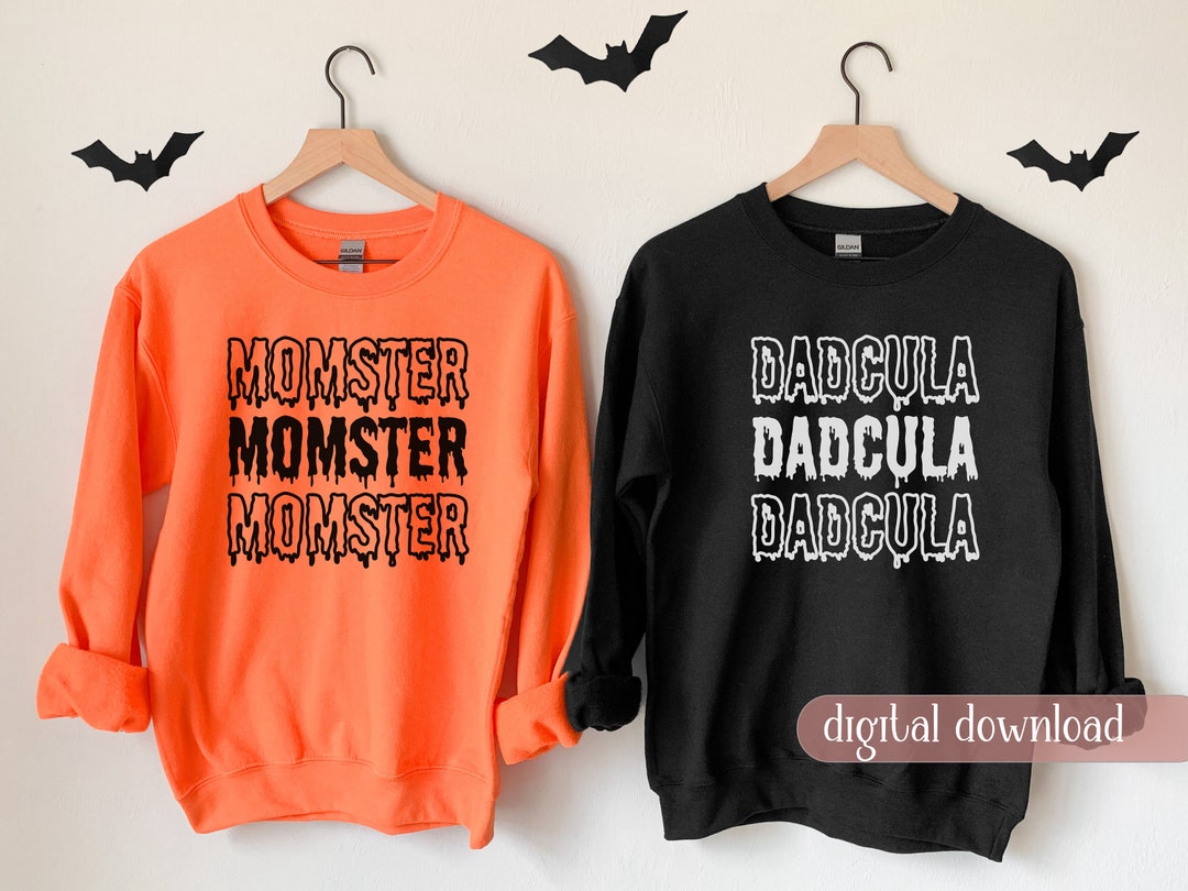 Momster and Dadcula PNG Bundle, Mom and Dad Matching Halloween Shirt ...