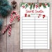 Christmas Secret Santa Exchange Questionnaire & Sign up Sheet ...