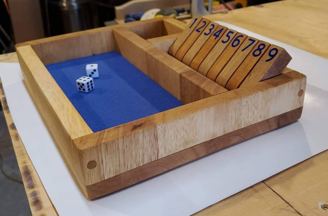 Handmade Shut the Box Game - Etsy