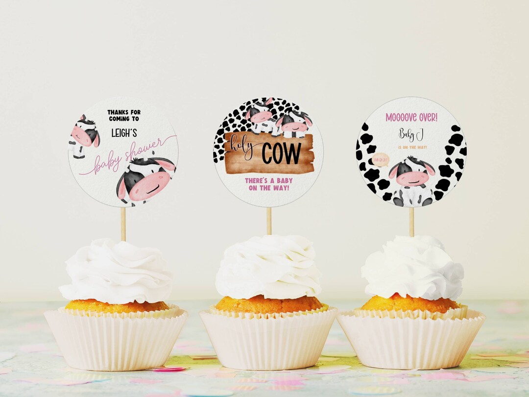 Plantilla de topper de pastel para baby shower, lindos toppers de ...