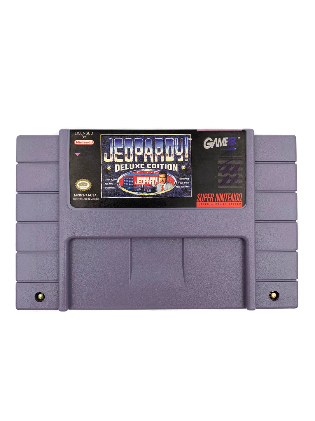 Jeopardy Deluxe Edition SNES Game - Etsy