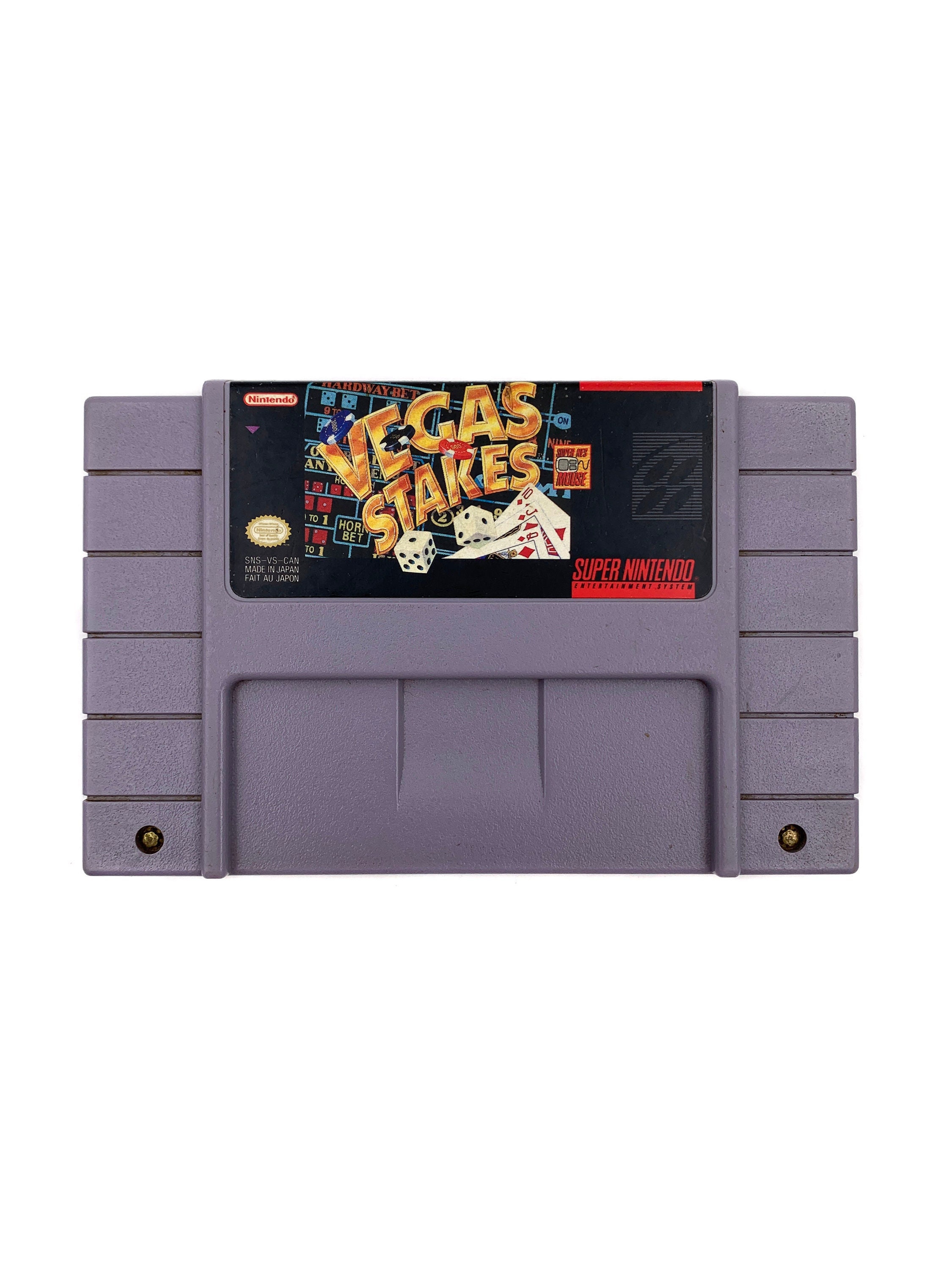 Vegas Stakes SNES Game Etsy Canada
