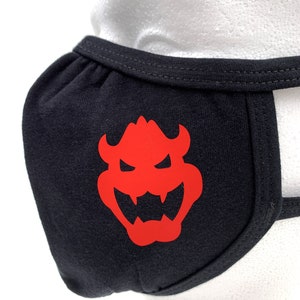 Bowser Face Mask, Super Mario Mask - Etsy