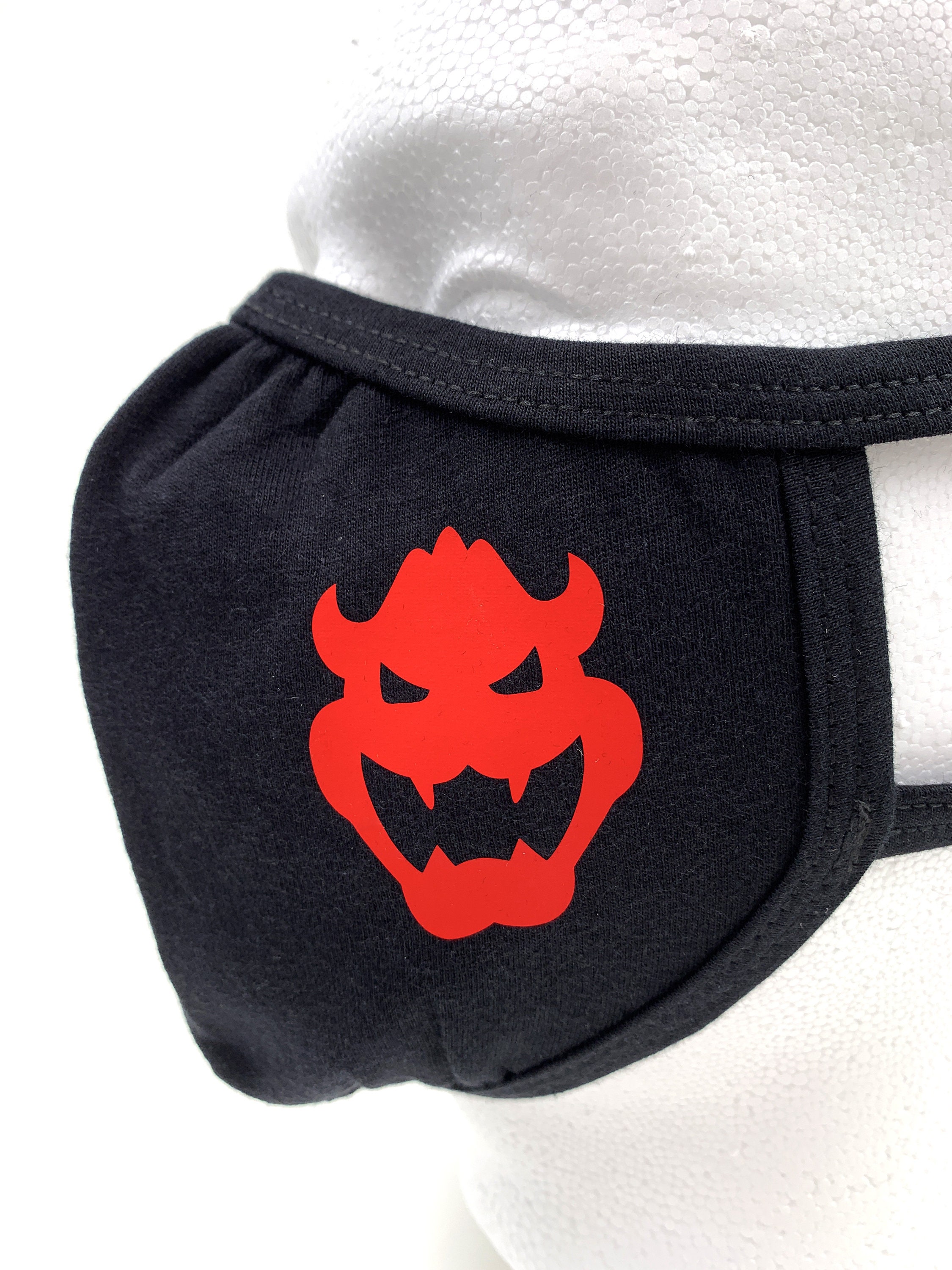 Bowser Face Mask Super Mario Mask - Etsy