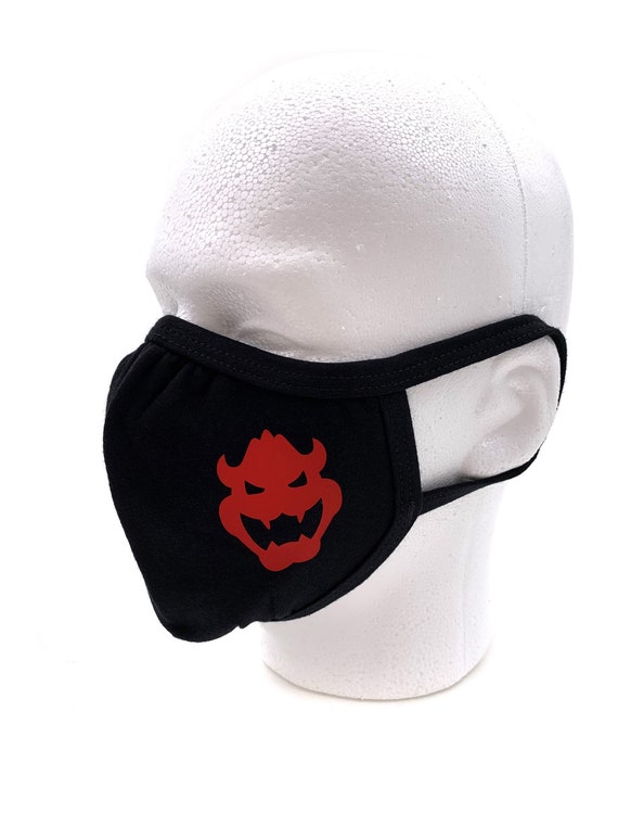 Bowser Face Mask Super Mario Mask | Etsy