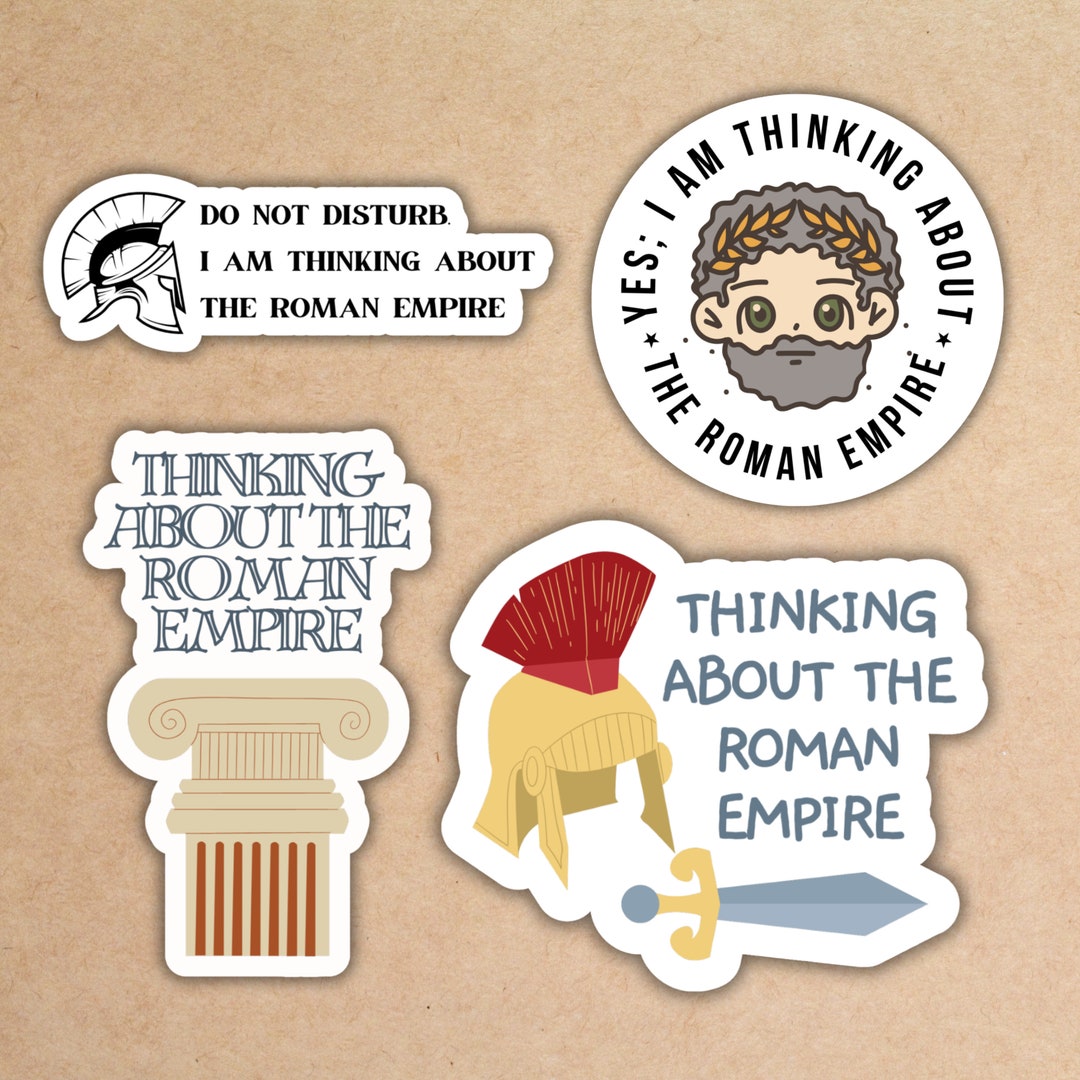 Thinking About the Roman Empire Sticker Set, Tiktok Sticker, Ancient ...