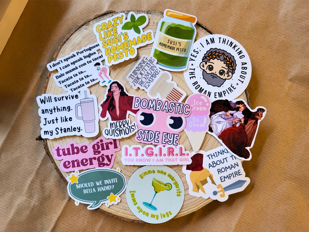 Tiktok Inspired Sticker Pack 2023 Trends Set of 17 Susi - Etsy