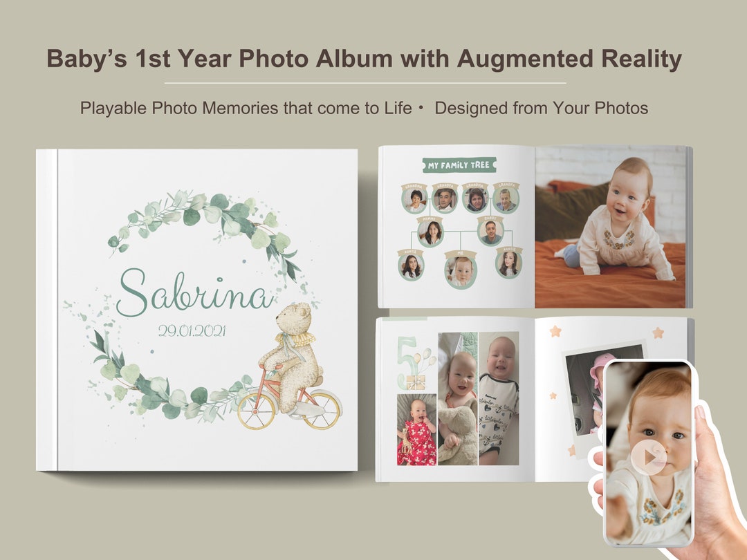 Photo Album With Augmented Reality, Photobook That Comes to Life, Baby ...