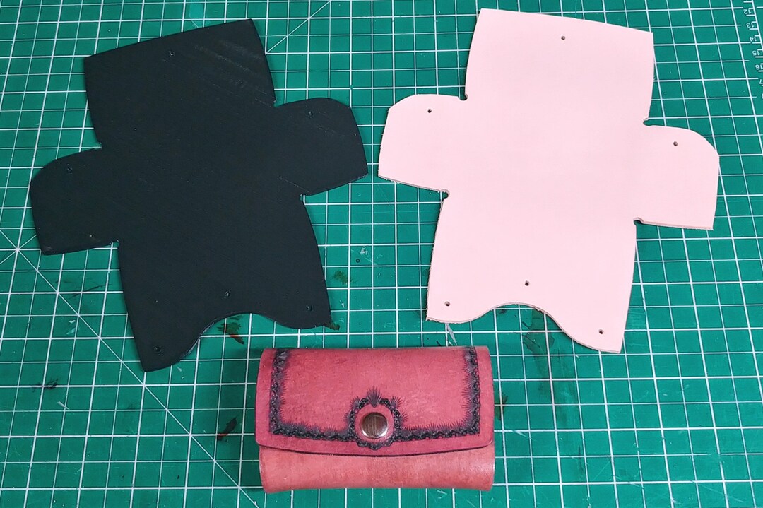 Template for No Stitch Card Case (pill Box Case) - Etsy