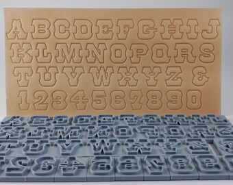 Leather Alphabet Stamp Set - Etsy