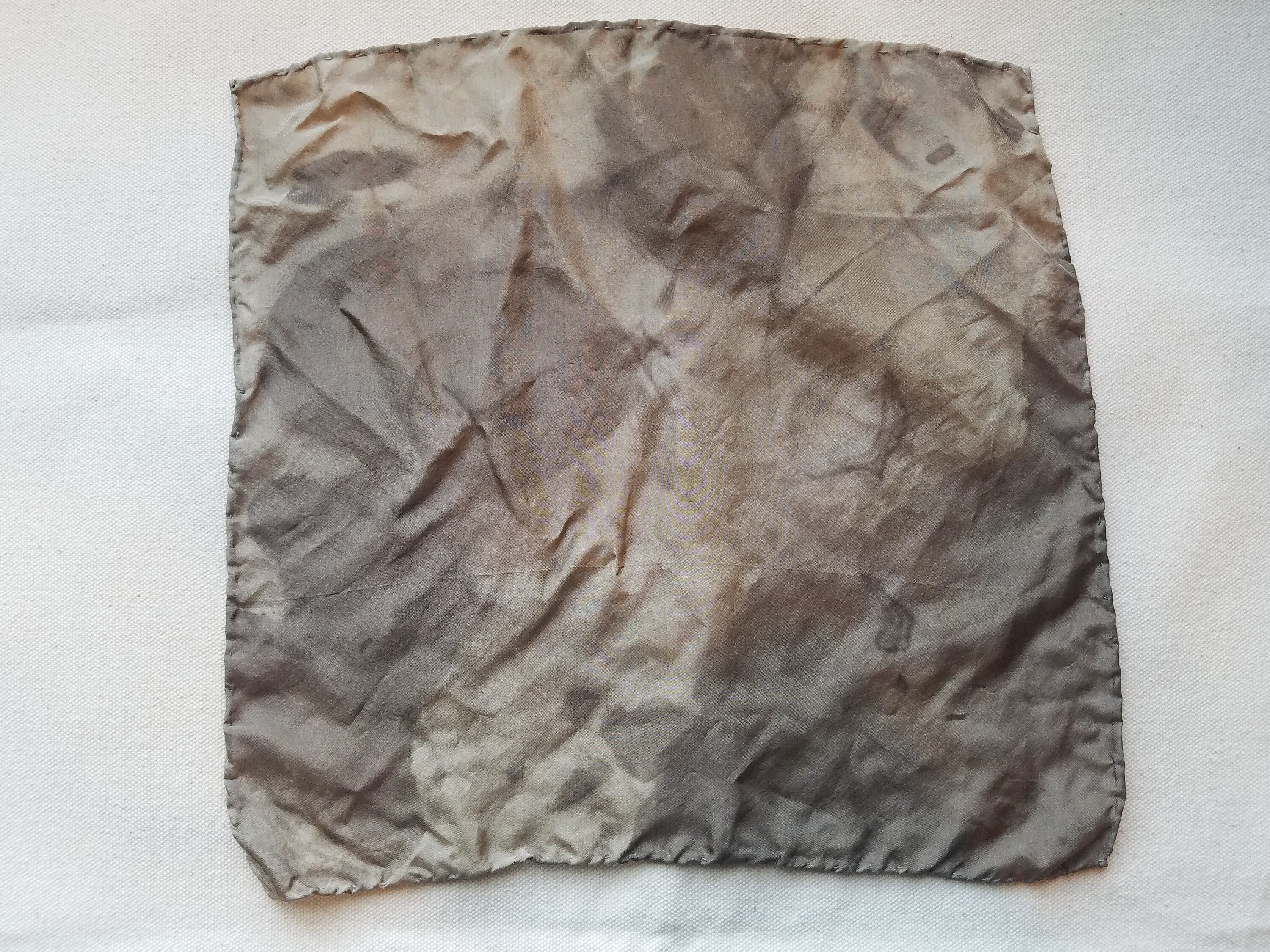 Naturally Dyed Silk Handkerchief Hair Tie Hair Silk - Etsy