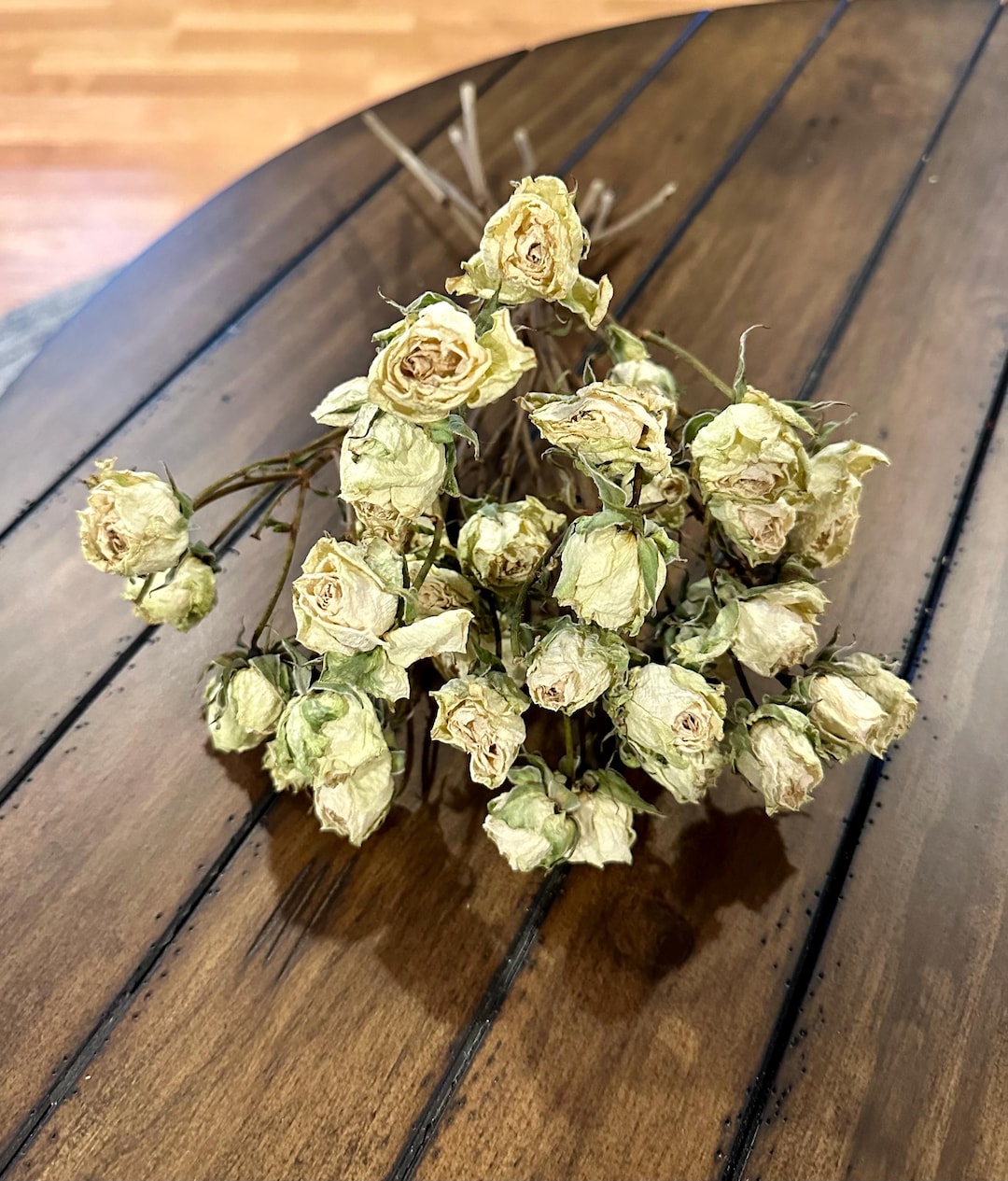 Mini White Dried Roses - Etsy