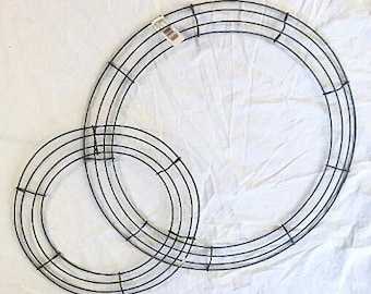 14 Round Metal Wire 3D Wreath Frame Form-wreath Base-wreath Ring-wreath ...