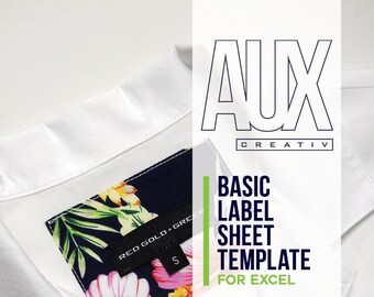 Basic Cover Sheet Template for Excel © | Etsy