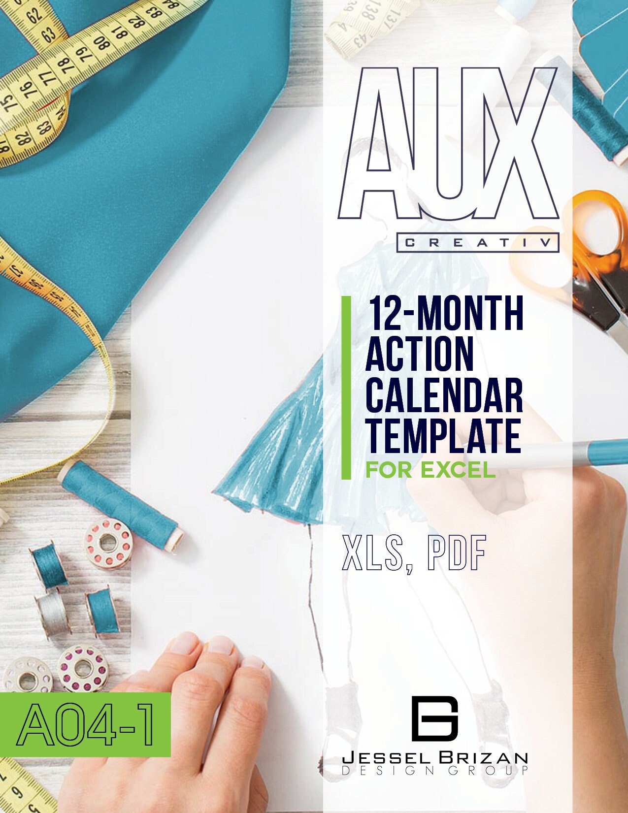 12-month Action Calendar Template for Excel © - Etsy