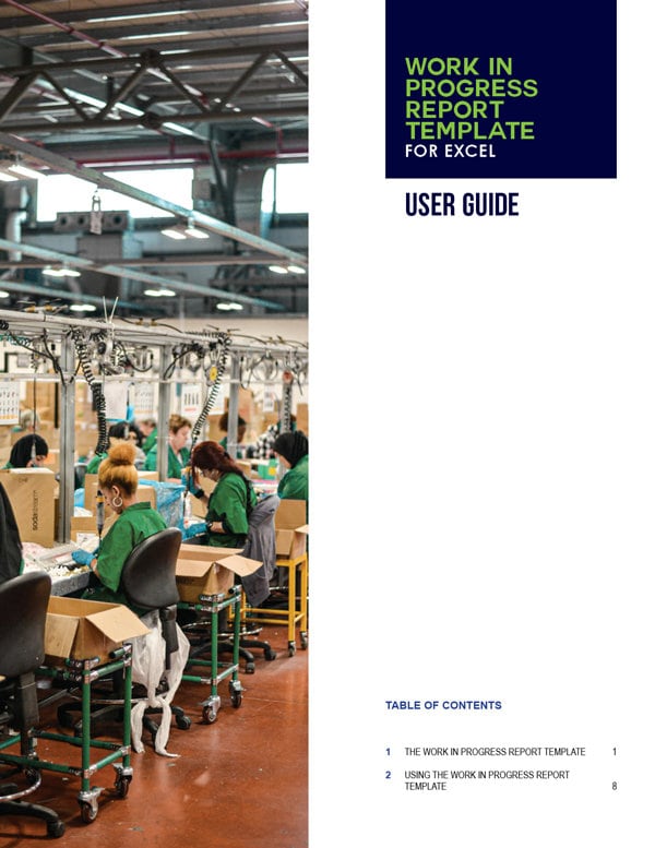 Work in Progress Report Template for Excel © - Etsy