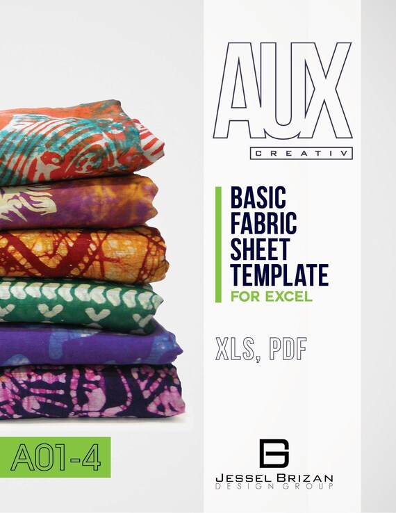 Basic Fabric Sheet Template for Excel © | Etsy