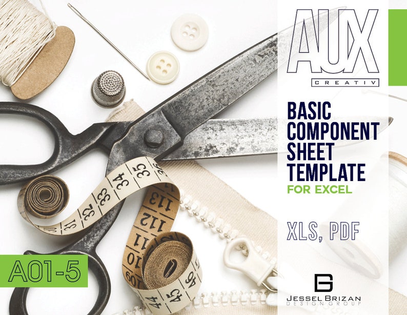 Basic Component Sheet Template for Excel © - Etsy