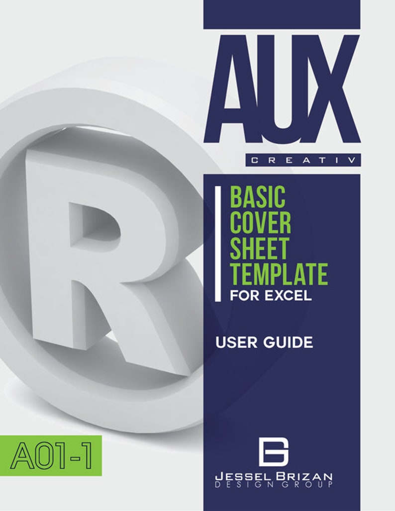 Basic Cover Sheet Template for Excel © - Etsy