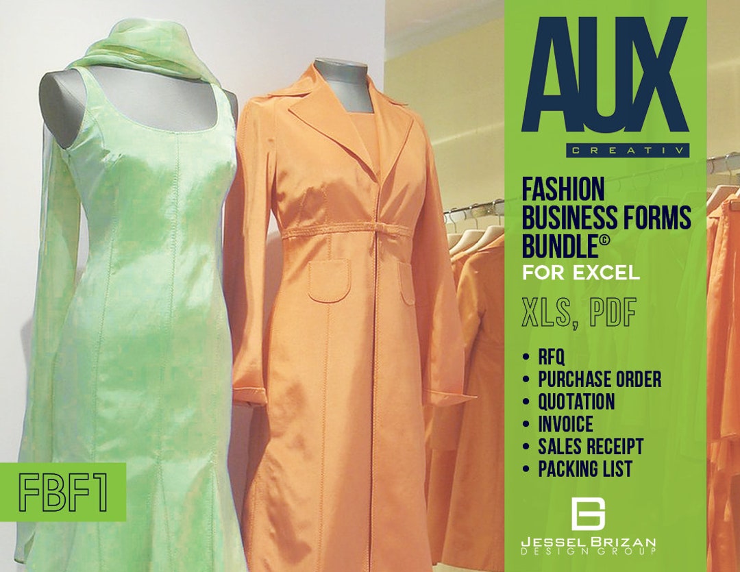 Fashion Business Forms Bundle for Excel © - Etsy