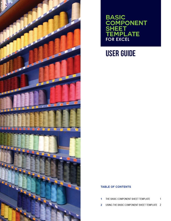 Basic Component Sheet Template for Excel © - Etsy