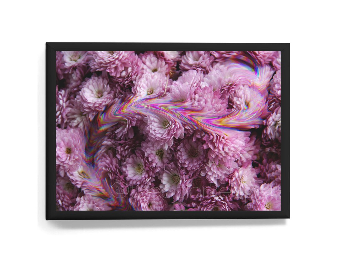 Printable Download, Flower Aesthetic, Art Print, Boho Art, Floral ...