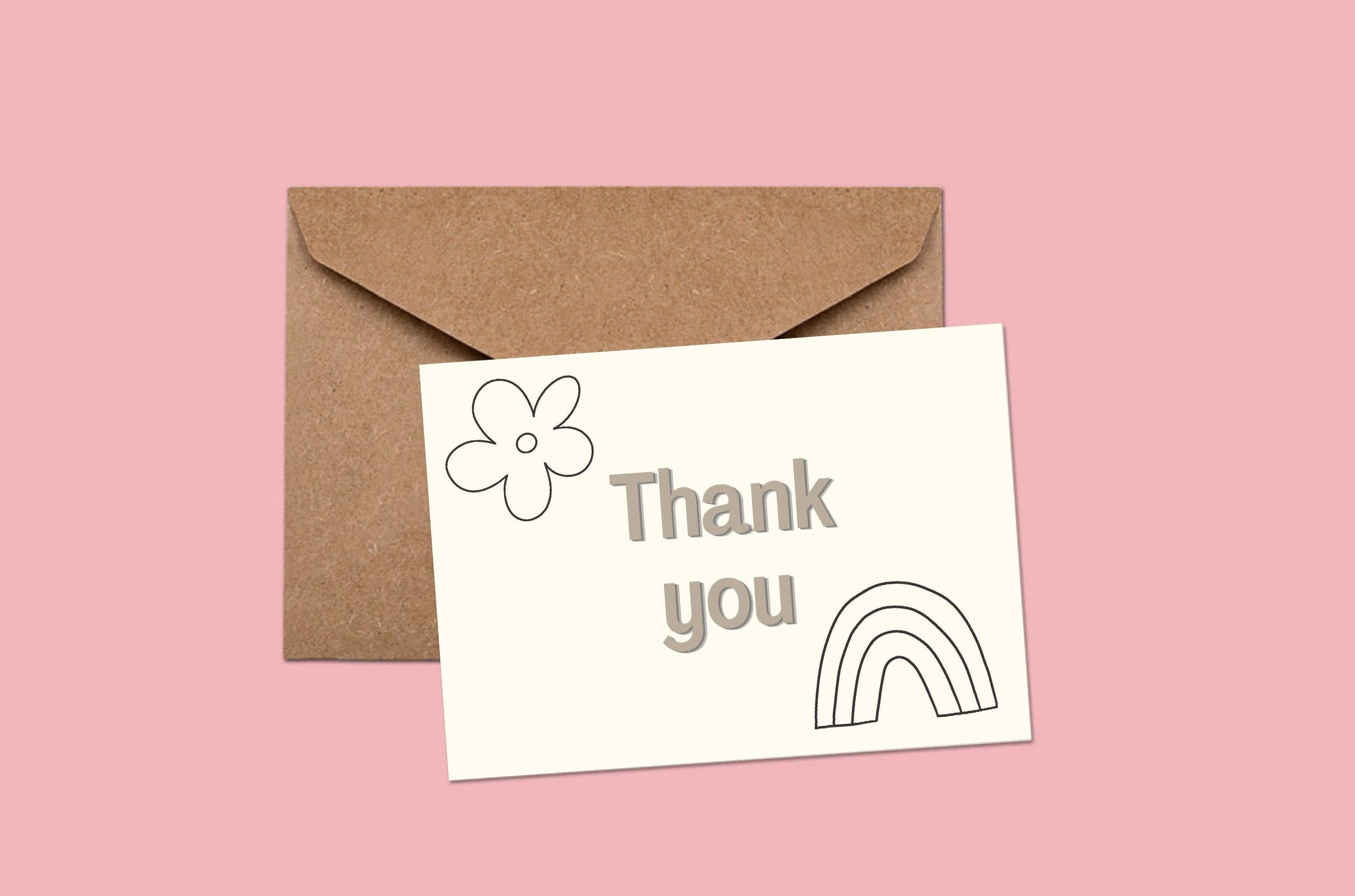 Printable Download, Printable Thank You Card, Thank You Cards, Greeting ...