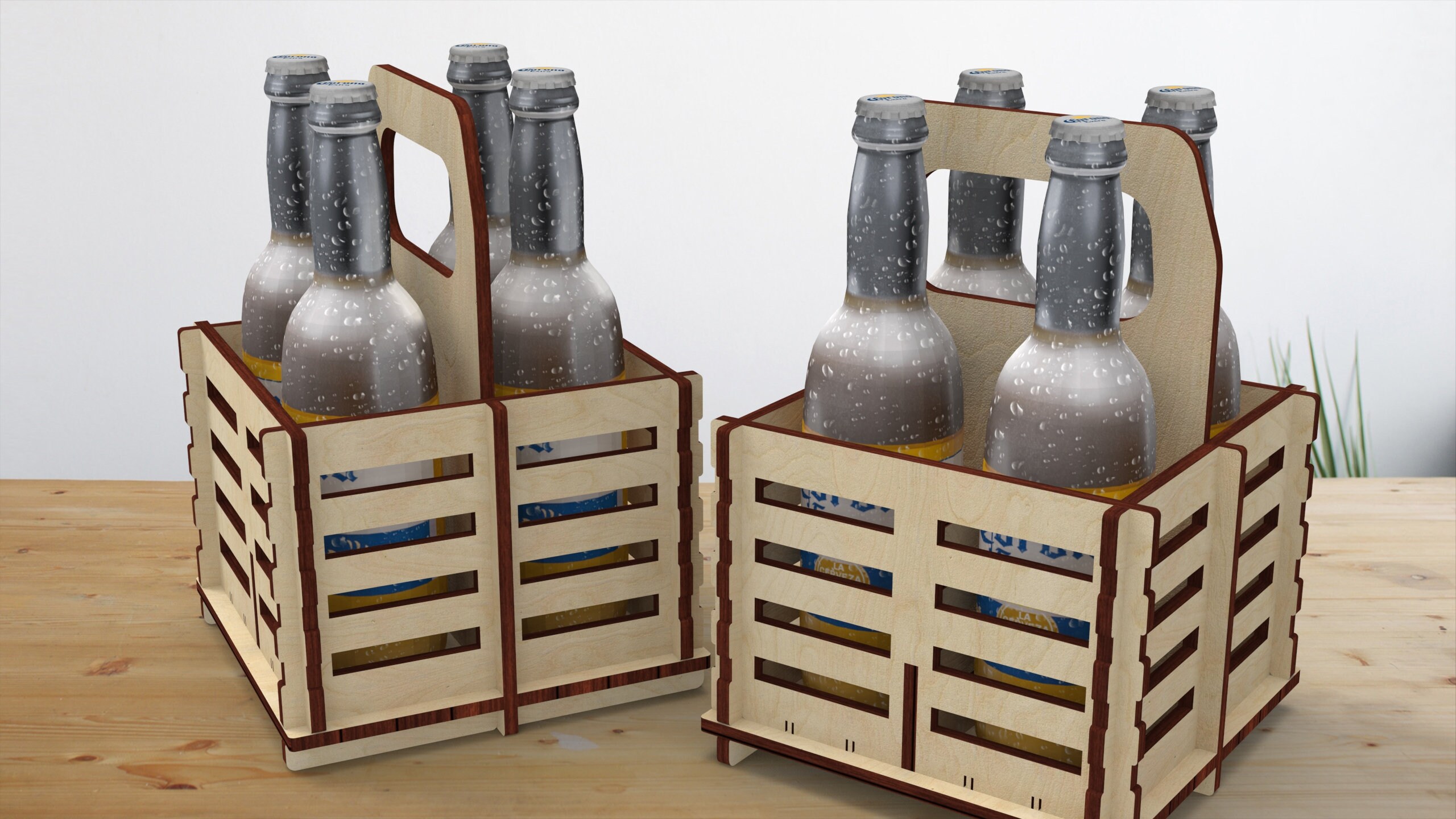 Beer Box 4 Bottles 3mm 4mm 6mm FILE Beer Holder Box Pack - Etsy